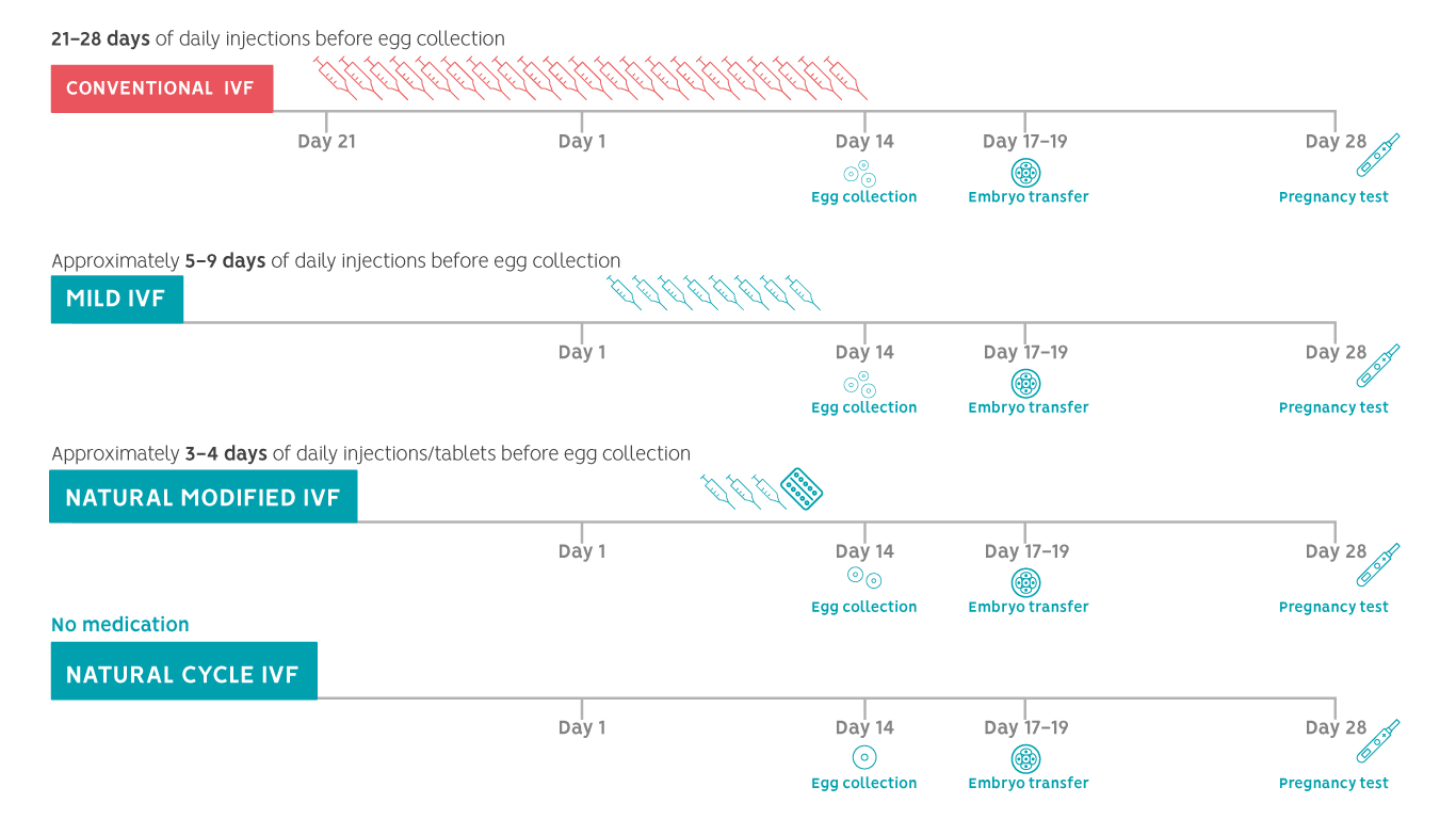 Natural Modified IVF | IVF Treatments | CREATE Fertility